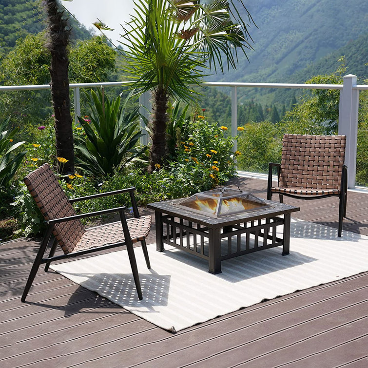 Lark Manor Ehab 3 Piece Wicker Seating Group & Reviews | Wayfair